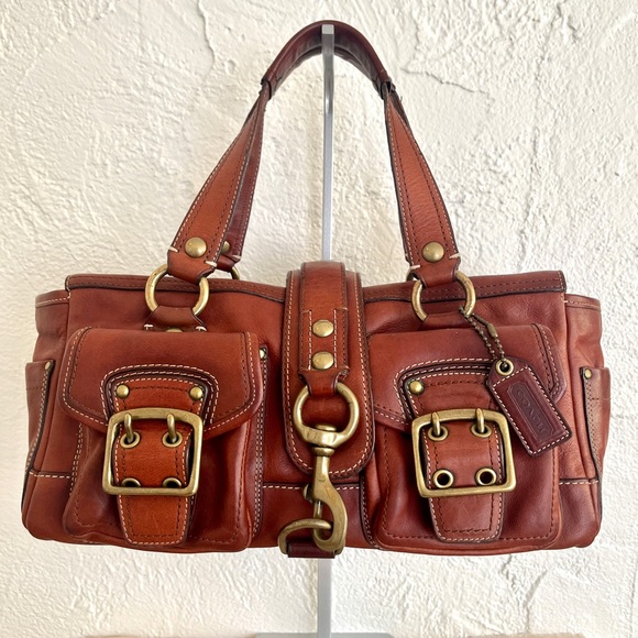 Coach | Bags | Rare Coach 65th Anniversary Legacy Mandy Satchel Whiskey ...
